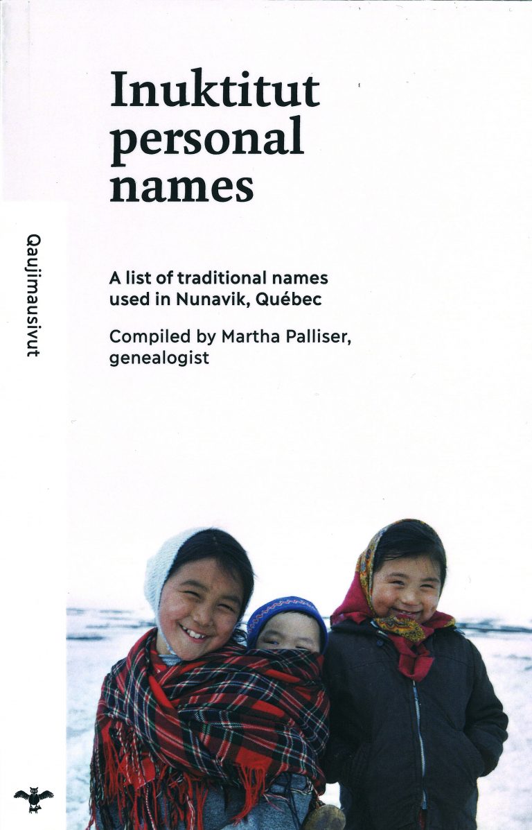 Inuktitut personal names – Publications Nunavik